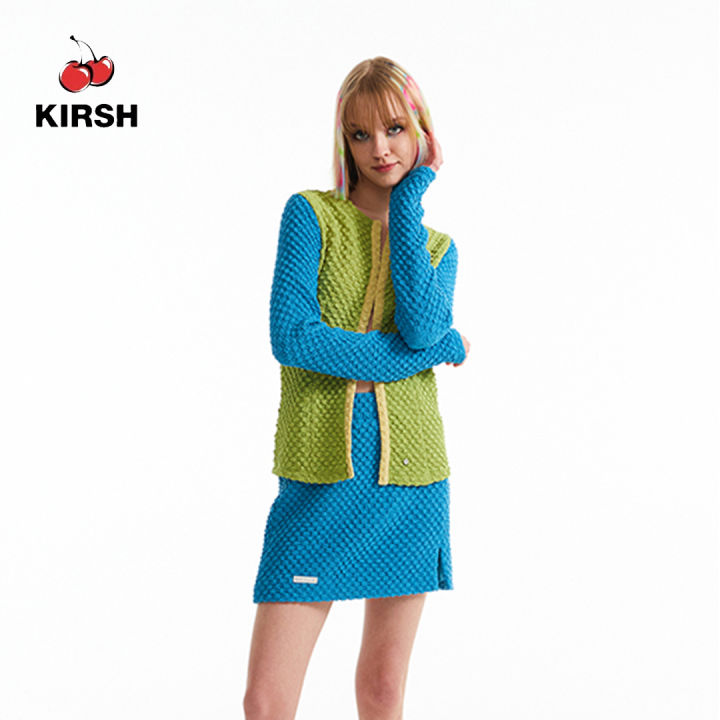 [KIRSH] กระโปรงเข้ารูปริ้วรอยเชอร์รี่ | Lazada.co.th