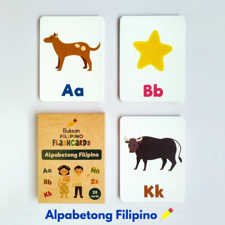 Buksan Alpabetong Filipino Flashcards | Filipino for Kids | Lazada PH