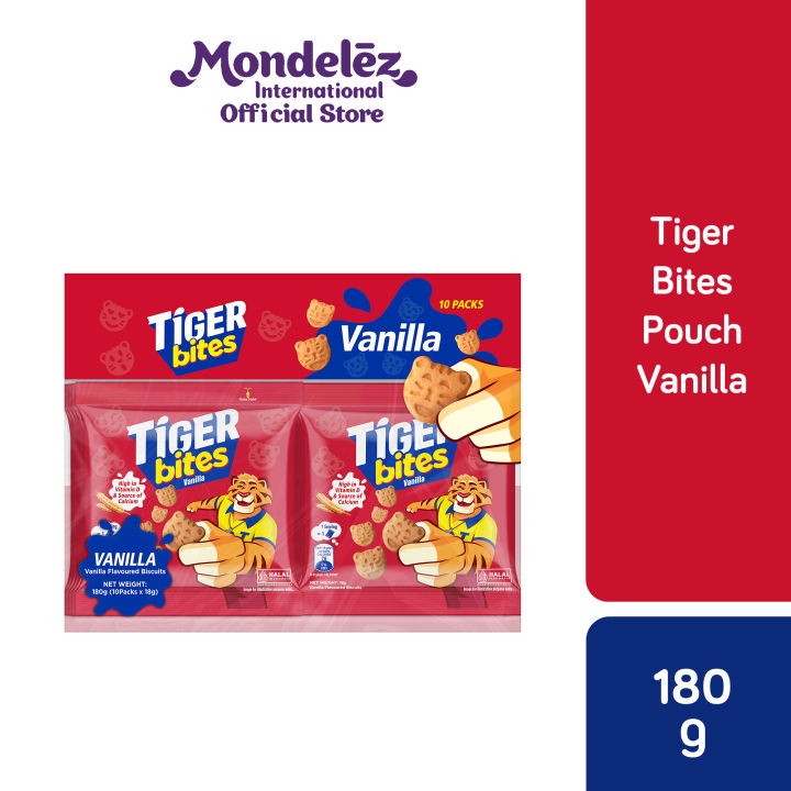 Tiger Bites Pouch [Vanilla/ Chocolate 12 x 10 x 18g] | Lazada