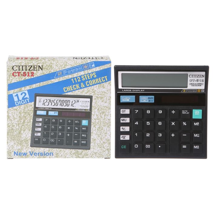 Large LCD Screen 12 Digits Calculator Desktop Electronic Calculators ...