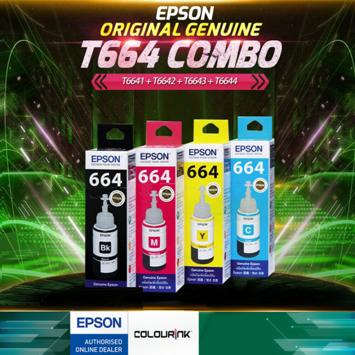 Epson T664 T6641 T6642 T6643 T6644 for L120 L200 L210 L220 L310 L360 ...