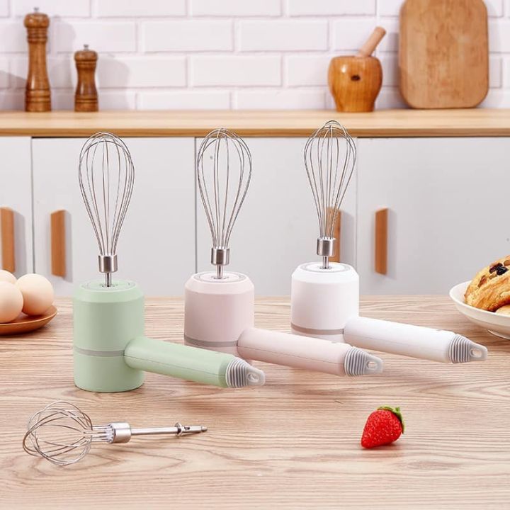 Electric Hand Mixer Egg Beater Hand Mixer Egg Whisk USB Rechargeable ...