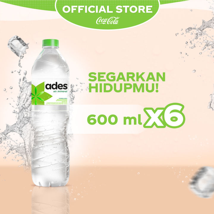 Ades Air Mineral 600mL x 6pcs | Lazada Indonesia