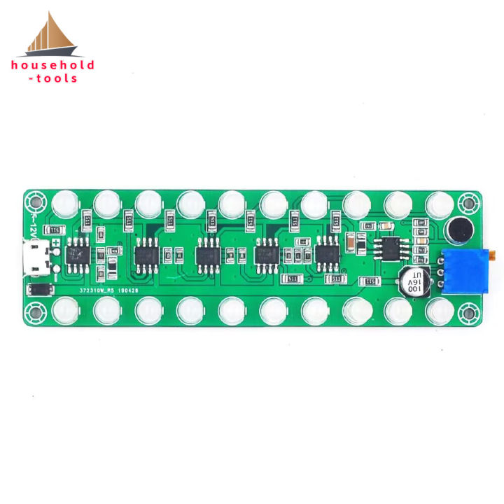 household-tools DC 5V-12V DIY Kit Audio Spectrum Indicator RGB LED ...