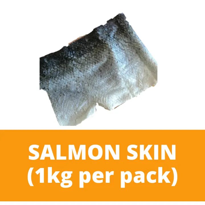 Salmon Skin (1kg) 三文鱼鱼皮 Sung Tao Frozen Seafood Fish Skin Kulit Ikan ...