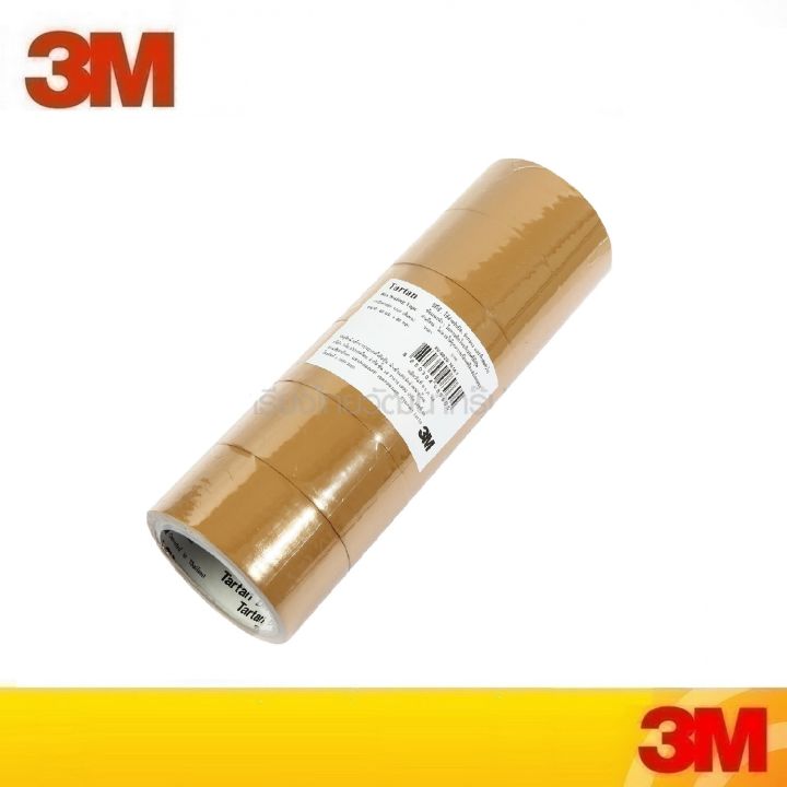 3m 305 เทป OPP 48มมX40หลา( สีแทน สีใส ) 6ม้วน/PAC | Lazada.co.th