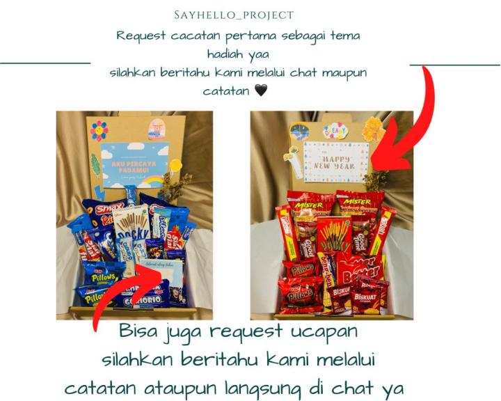 Hampers Snack Box / Snack Gift Box / Hadiah Wisuda / Kado Ulang Tahun ...