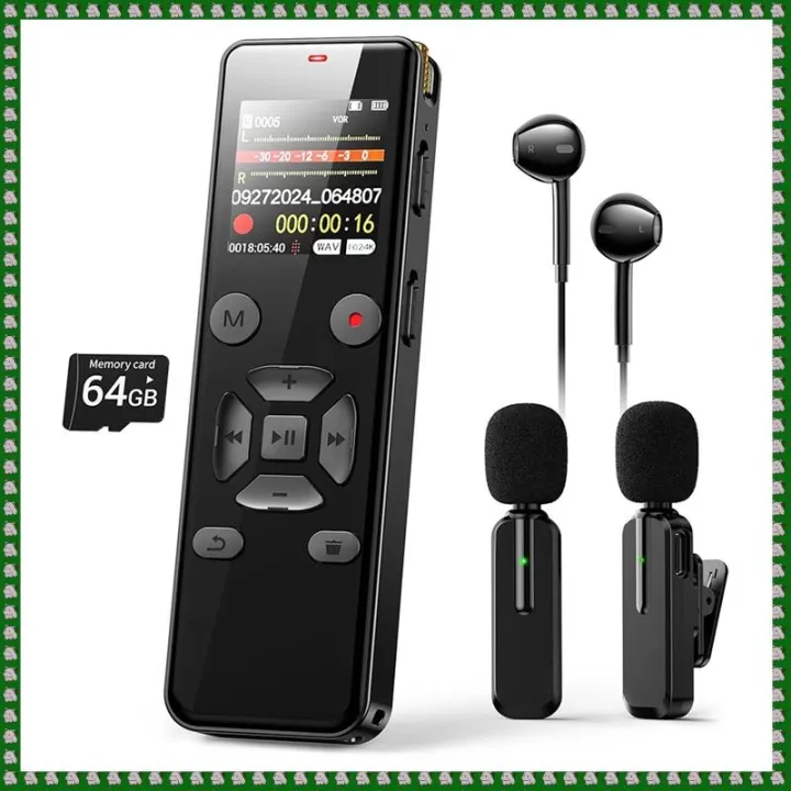 (OHIE) 72GB Digital Voice Activated Recorder with Playback, Audio ...
