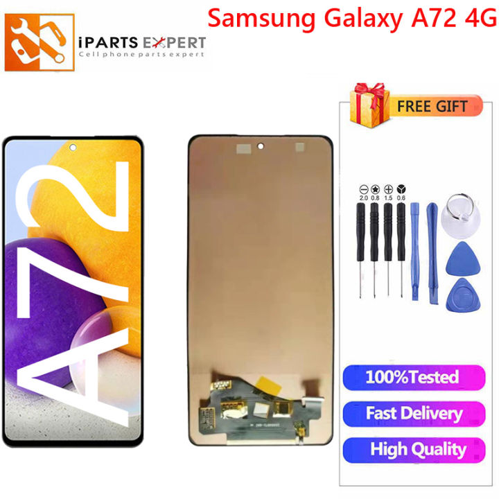 IPARTSEXPERT Original LCD For Samsung Galaxy A72 4G A725 LCD Display Touch Screen Digitizer ...