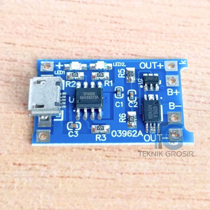 Modul Charging TP4056 | Proteksi Charger untuk Baterai 18650 | Lazada ...