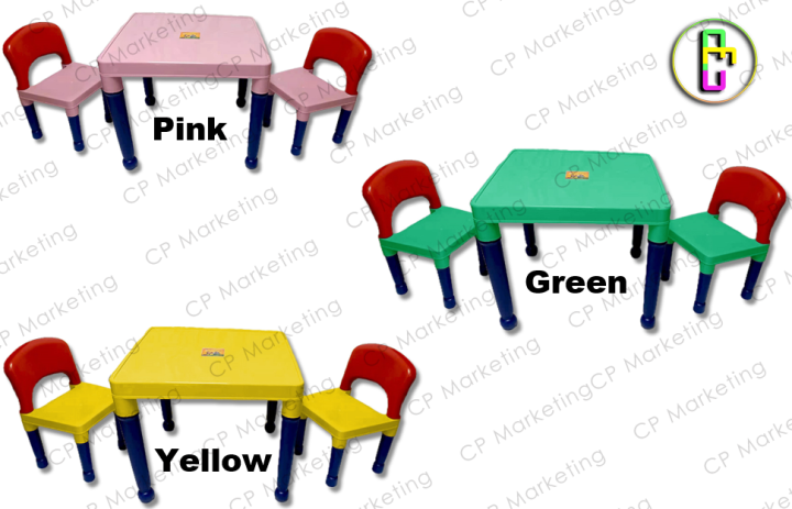 #108-1 & #108-2 Kids Study Table Set Cute and Comfy Kids study table ...