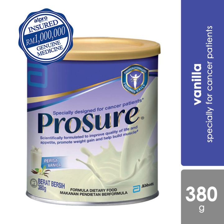 Abbott ProSure Vanilla (380g) Complete Nutrition Drink | High Protein ...
