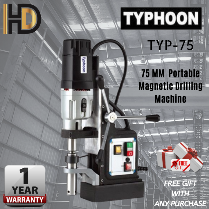 TYPHOON TYP-75 Portable Magnetic Drilling Machine | Lazada