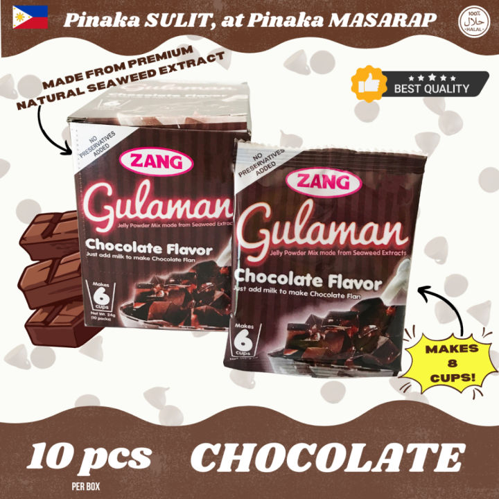 Zang Gulaman Flavored CHOCOLATE (24g x 10 sachets) | Lazada PH