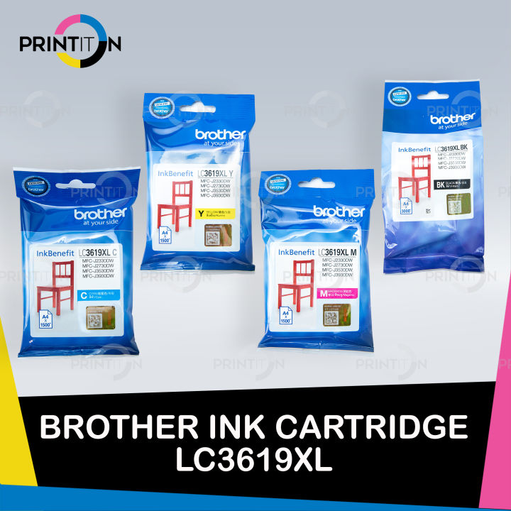 [ORIGINAL] Brother Ink Cartridges LC3619XL LC 3619 XL LC-3619XL Black ...