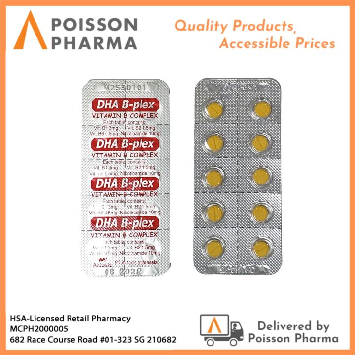 Vitamin B (Vit B) Complex Tabs (DHA B-plex) 200's | Lazada Singapore