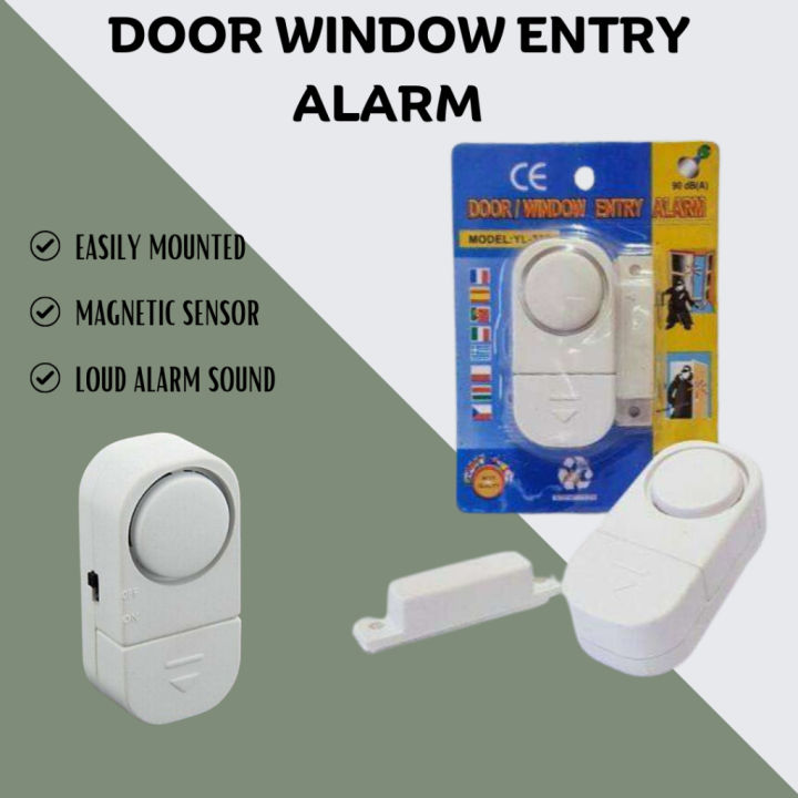 Door Window Entry Alarm / Wireless Home Security Door Window Entry ...