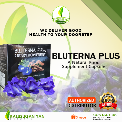 Bluterna Plus Capsule (500 mg) Blue ternate or Blue Pea, Insulin leaves ...