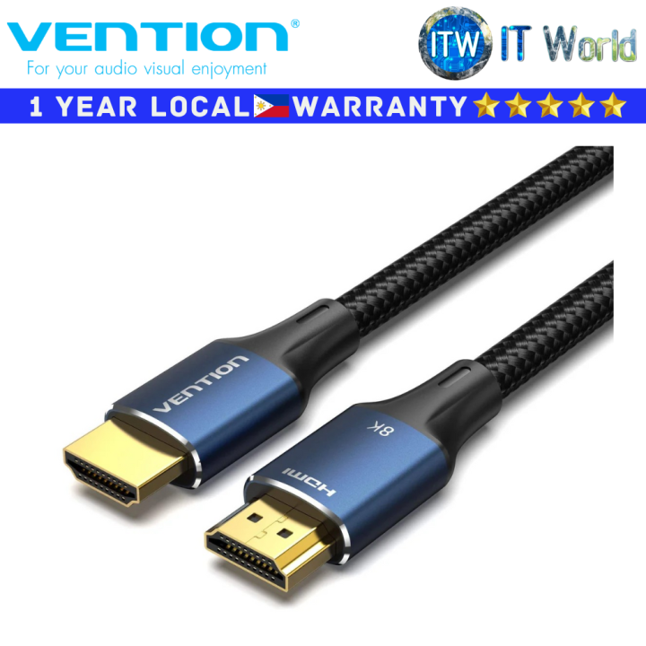 Itw | Vention Cable HDMI-A Male to Male 4K HD Cable PVC Type 2M Black (ALGLH) | Lazada PH