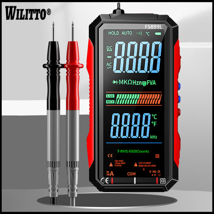 Rechargeable Smart Digital Multimeter Tester Fully Automatic Ambient ...