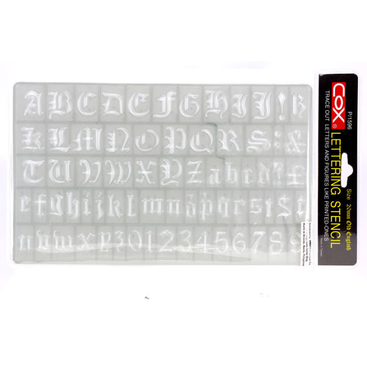 COX LETTERING STENCIL | Lazada PH