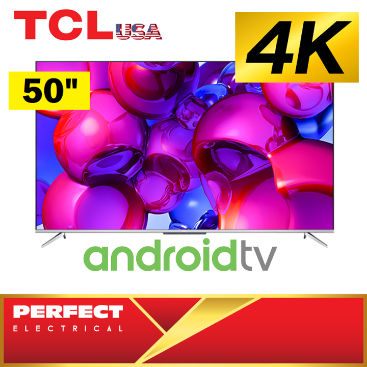 TCL 50P725 50 inch 4K HDR ANDROID SMART LED TV Q UHD with Bluetooth 5G ...