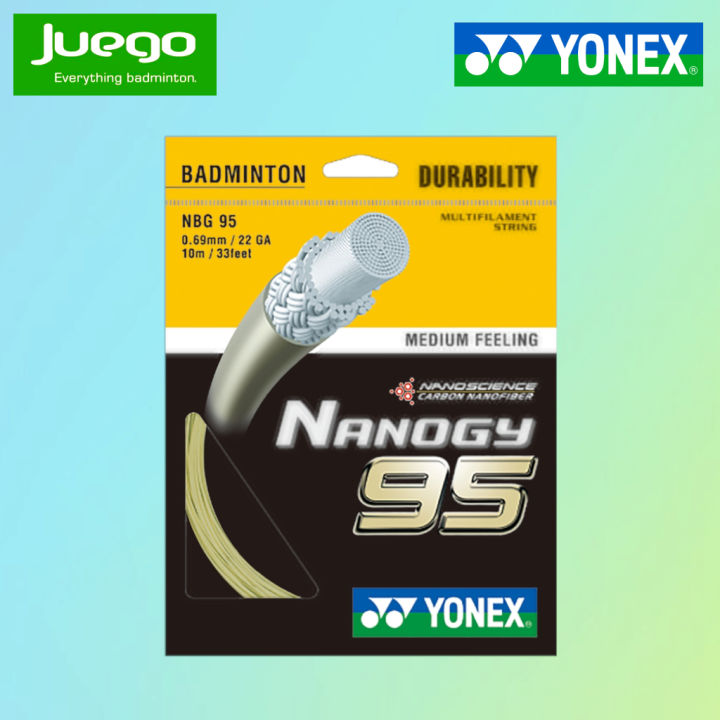 YONEX NANOGY 95 Badminton Strings Silver Gray | Lazada PH