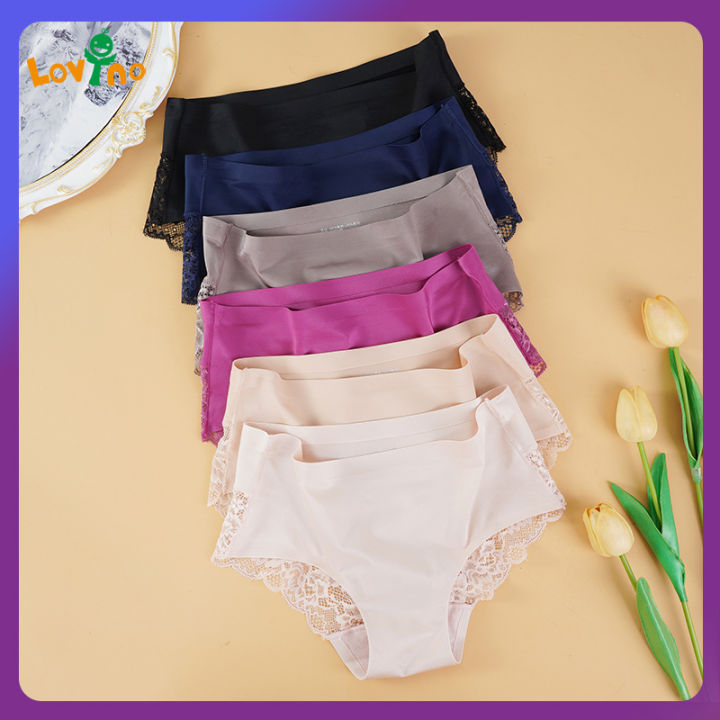 Lovyno Sexy Lace Seamless Panties For Women Female Breathable Briefs