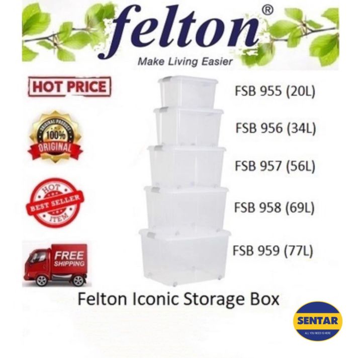 100% Original Felton FSB955 /956 /957/ 958 /959 Iconic Storage Box | Lazada