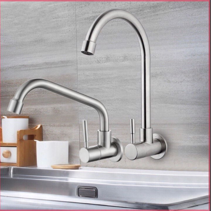 304 sus stainless steel in-wall kitchen faucet | Lazada PH