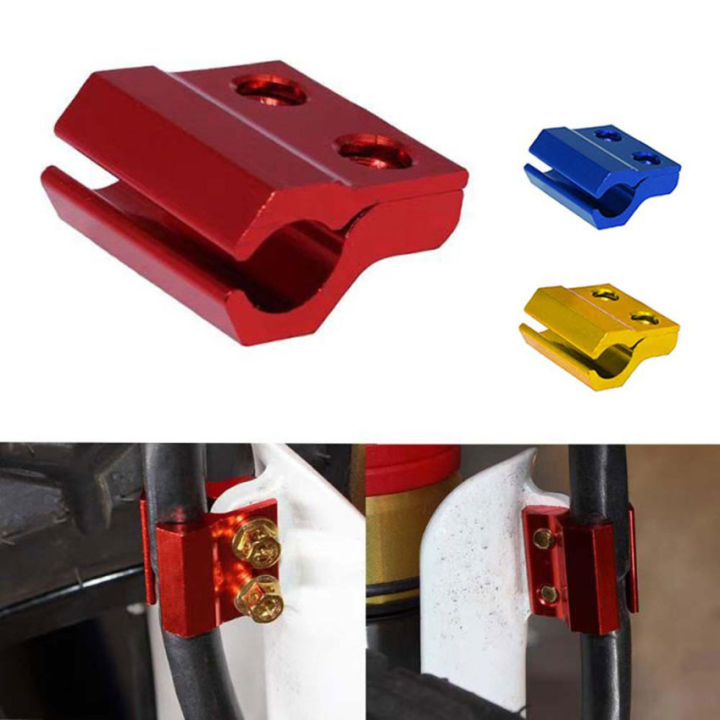 【Ready Stock】Motorcycle CNC Front Brake Line Hose Clamp Holder Only For ...
