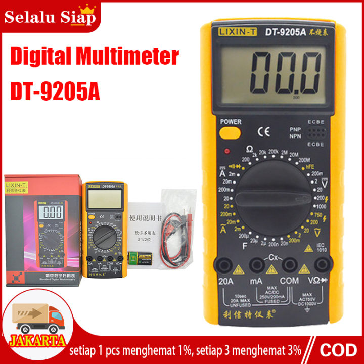 (Dalam Stok, Dikirim Dari Jakarta) Multimeter Digital Paket Lengkap Dan Murah ASLI ADA BUZZERNYA ...