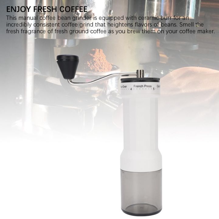 Portable Hand Coffee Mill 40 Adjustable Settings Portable Manual Coffee ...