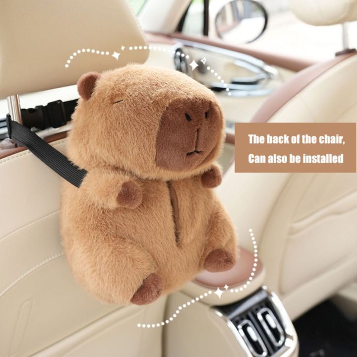 CAI DUOBAO Brown Plush Capybara Tissue Box Plush Multifunctional Car ... CAI DUOBAO Brown Plush Capybara Tissue Box Plush Multifunctional Car ...