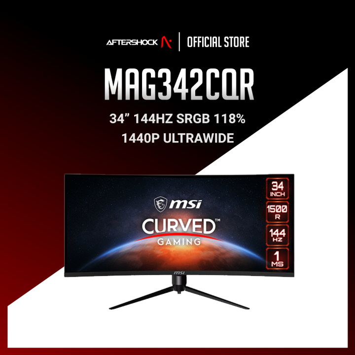 MSI MAG342CQR CURVE ULTRAWIDE GAMING MONITOR | 34 INCH | 144HZ | 1440P ...