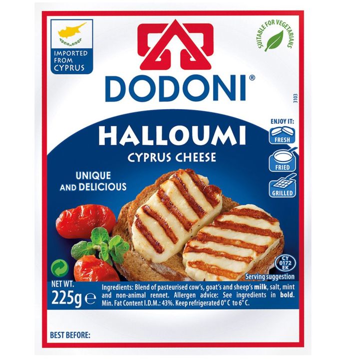 โดโดนี ชีสฮาลูมี 225 กรัม - Dodoni Halloumi Cheese 225g | Lazada.co.th