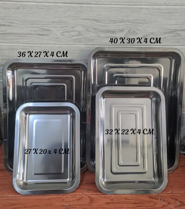 NAMPAN STANLIES /BAKI/TEMPAT SAYUR STAINLESS SERBAGUNA SEGI MURAH FULL ...