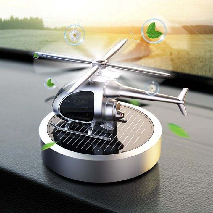 Solar Energy Car Air Freshener Aromatherapy Diffuser Airplane Alloy ...