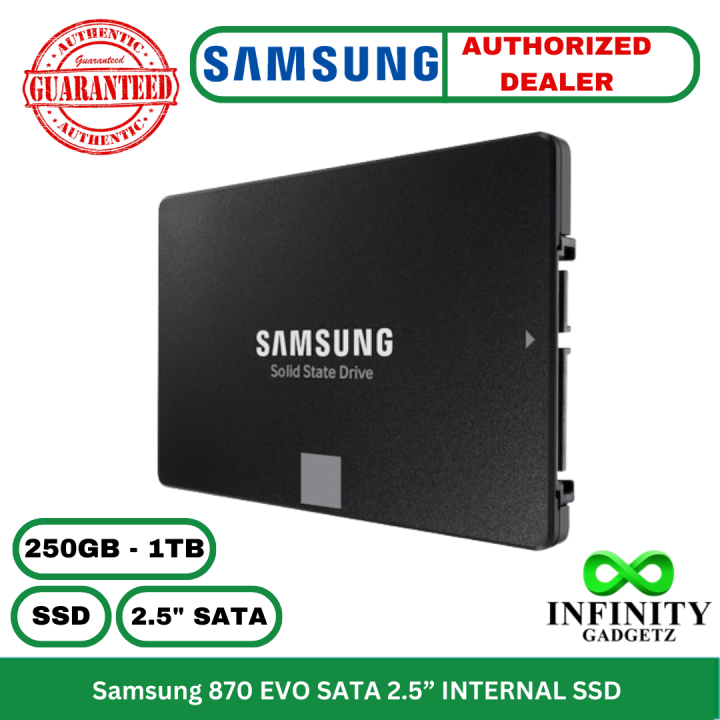 Samsung 870 EVO 250GB 500GB 1TB SATA 2.5” INTERNAL SSD 560MB/s Read ...