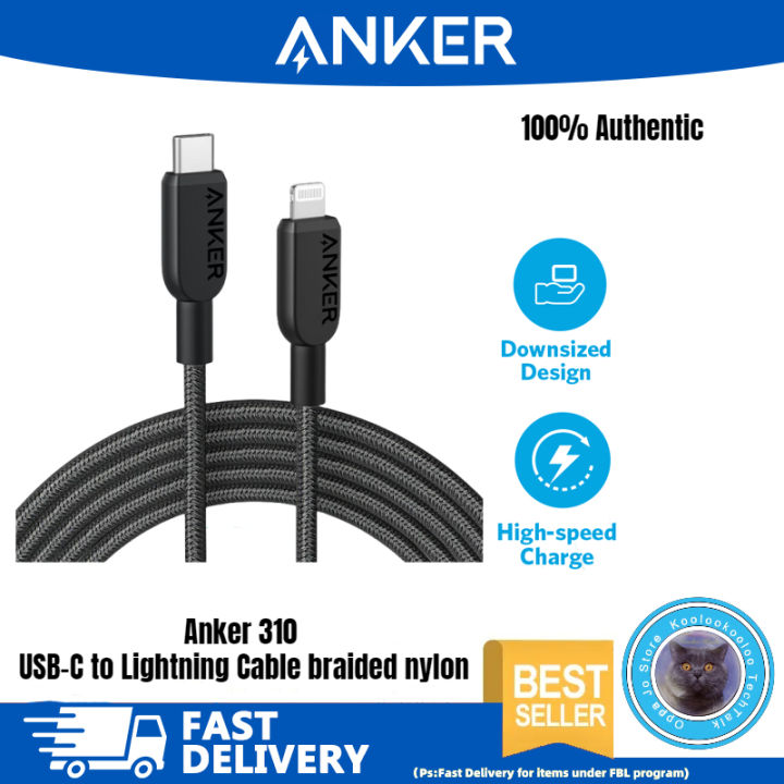 Anker 310 USB-C to Lightning Cable for Phone 14/14 Pro/13 13 Pro 12 11 ...