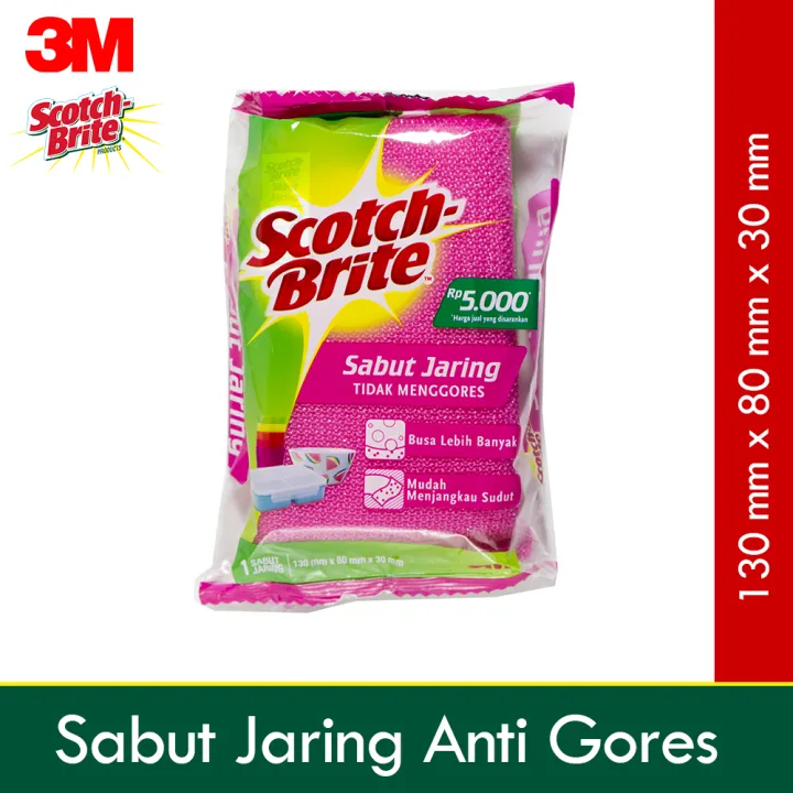 3M Scotch Brite Sabut Jaring ID-T60 Sabut Cuci Alat Plastik | Lazada ...