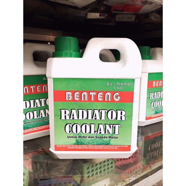 AIR RADIATOR 1L MOTOR MOBIL MERK BENTENG/ACAK COOLANT CAIRAN RADIATOR ...