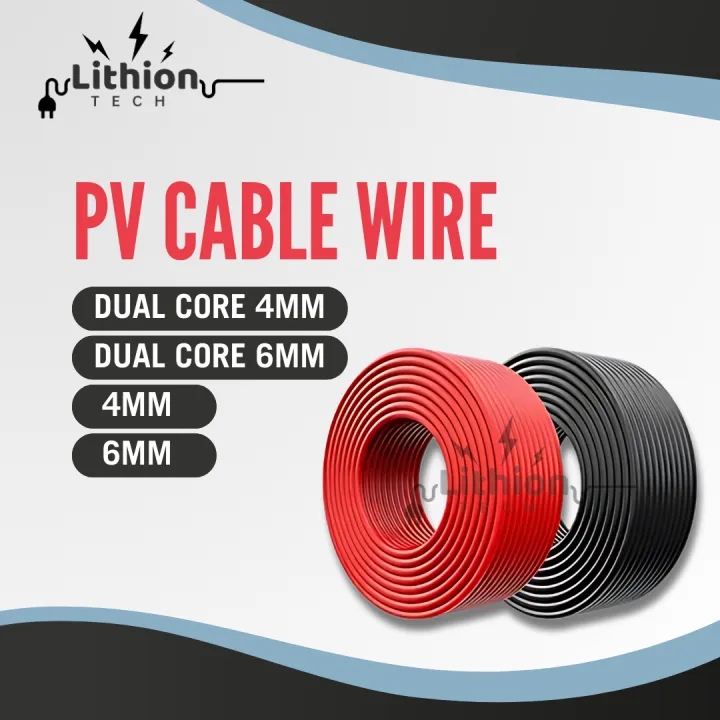PV Solar Panel Cable Wire - DUAL CORE Photovoltaic Cable PV Wire for ...