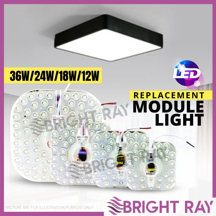 36W/24W/18W/12W Magnetic Light Surface Downlight Lampu Surface Home ...