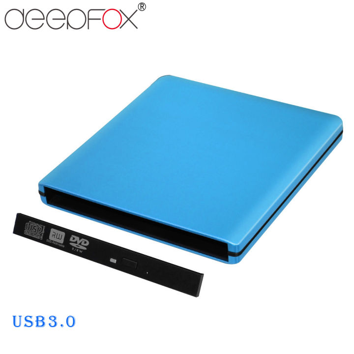 Deepfox Aluminum 12.7Mm USB 3.0 External DVD Optical Drives Enclosure SATA II External DVD Case ...