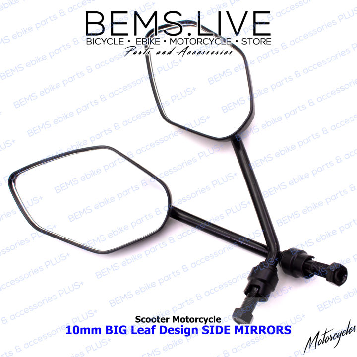 10mm Screw Size Motorcycle Side Mirror Mirrors - Big Leaf Design ...