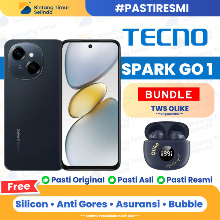 Tecno Spark Go 1 3/64GB 4/64GB & 4/128GB - Garansi Resmi1 Tahun ...