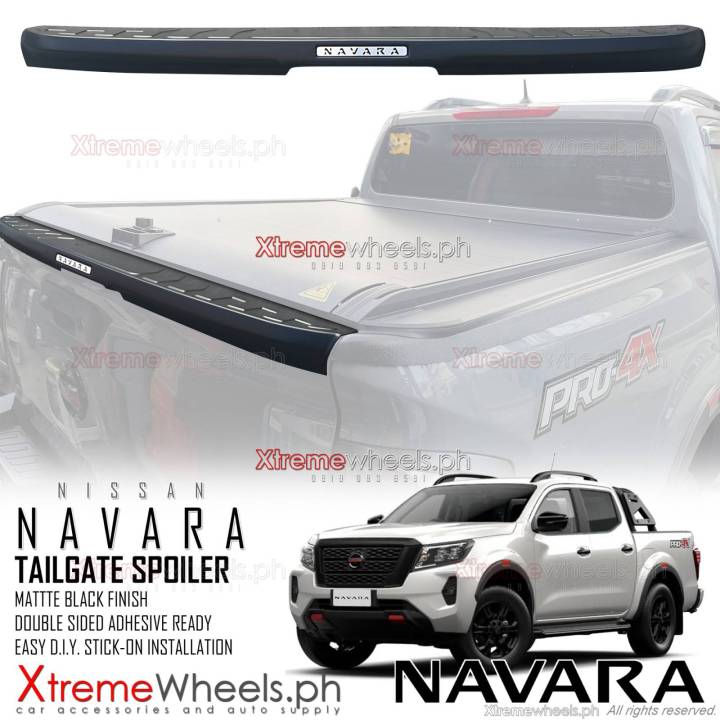 Nissan Navara 2021-2024 with Navara Logo Thailand Tail Gate Spoiler ...