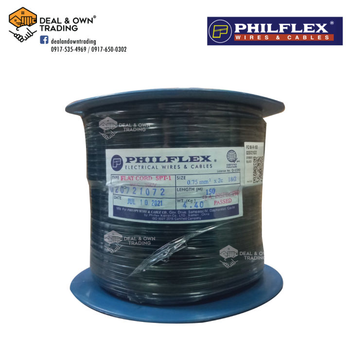 Philflex 18/2 Flat Cord 150 Meters (Sold Per Roll) | Lazada PH