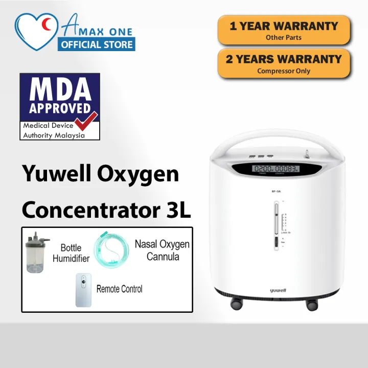 Yuwell Medical Grade Oxygen Concentrator 3L (8F-3A) / 5L (8F-5A) | Lazada